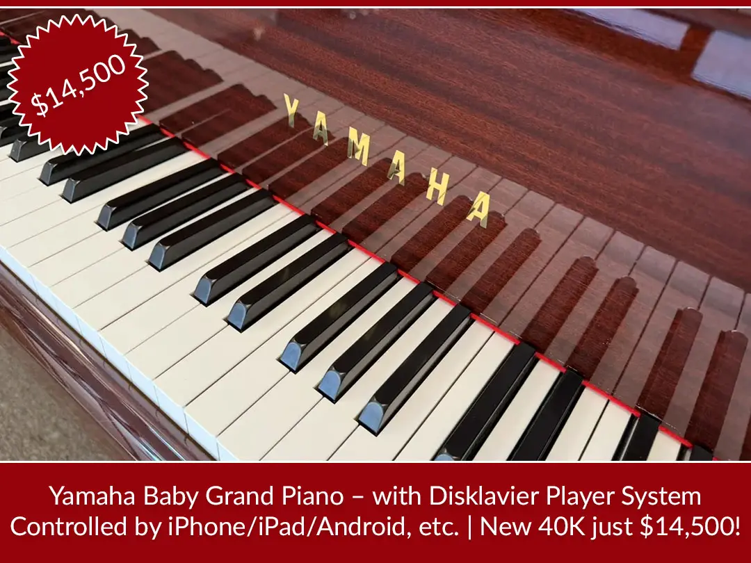 Yamaha Baby Grand Piano - with Disklavier Player System Controlled by ...